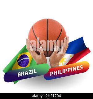 Brazil vs Philippines national basketball teams basket ball match ...
