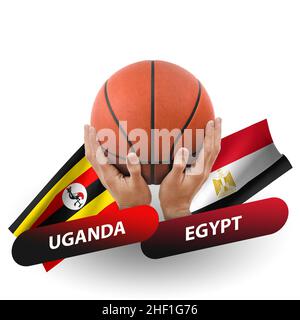 Egypt vs Uganda national basketball teams basket ball match competition ...