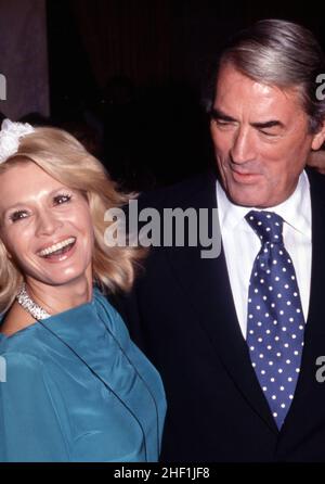 Angie Dickinson and Gregory Peck Circa 1980's Credit: Ralph Dominguez ...