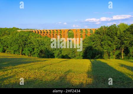Goeltzsch Viaduct railway bridge in Saxony, Germany - Worlds largest ...