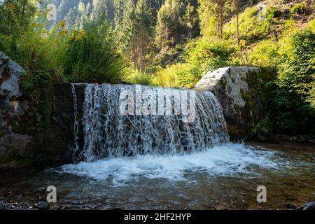 Sarca river flowing near Albeins, Dolomites Italy Stock Photo - Alamy