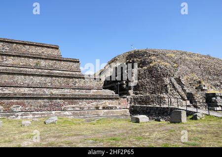 The Pyramid of Quetzalcoatl feathered serpent at the ancient city of ...