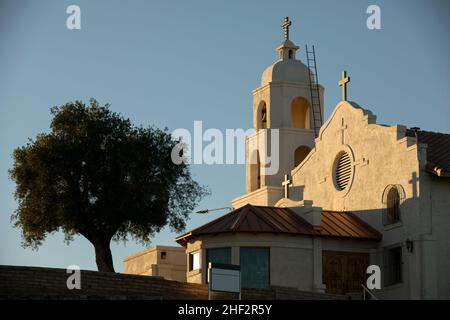 Sunset view of historic downtown Yuma, Arizona, USA Stock Photo - Alamy