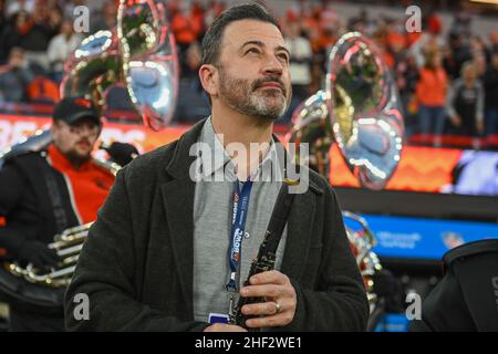 Jimmy Kimmel during the LA Bowl on Saturday, Dec. 17, 2022, in ...
