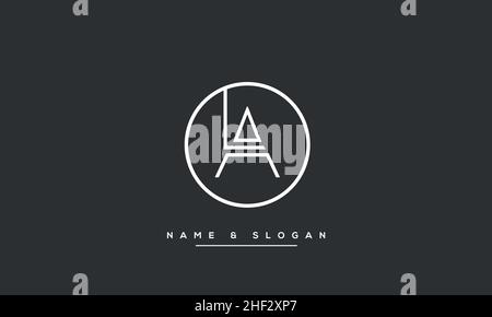 AL, LA Abstract Letters Logo Monogram Stock Vector Image & Art - Alamy