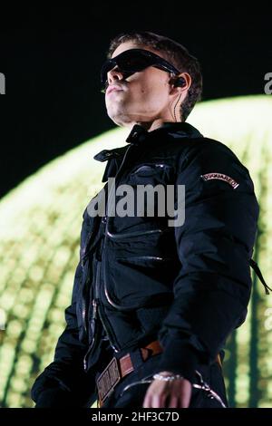 Singer Christian Senra known for Sen Senra during a performance at the ...