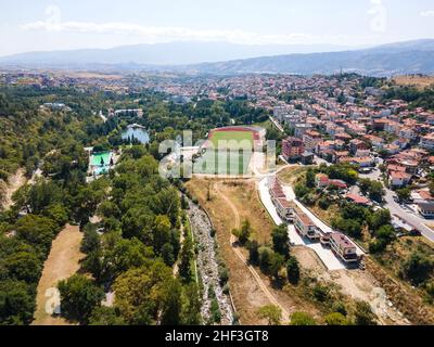 Amazing Aerial view of town of Sandanski, Bulgaria Stock Photo - Alamy