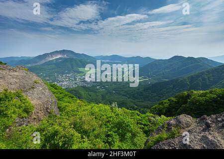 Landscape view of Mount Ashigara, Japan, June 2017 Stock Photo - Alamy