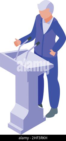 Democracy protest icon. Isometric of Democracy protest vector icon for ...