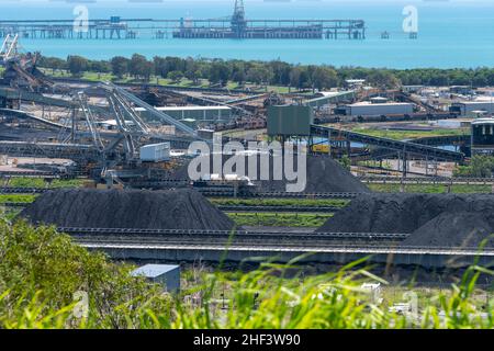 Two coal terminals at the port, Hay Point Coal Terminal (HPCT) and ...