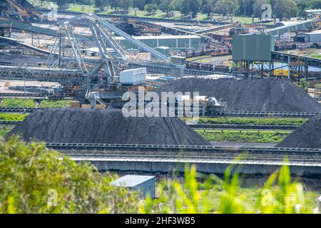 Two coal terminals at the port, Hay Point Coal Terminal (HPCT) and ...