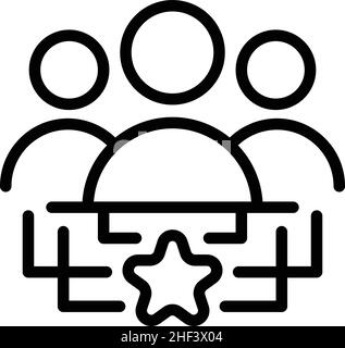 Myth group thinking icon outline vector. Critical think. Mind skill ...