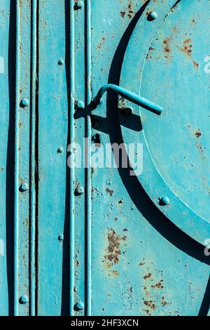 detail of old industrial rotten rusty closed iron wall Stock Photo - Alamy
