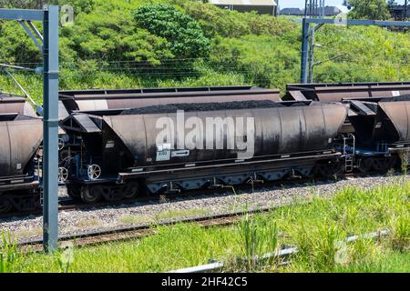 Coal Train Loading Facility in Wyoming's Powder River Basin Stock Photo ...