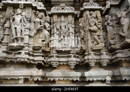 Temple is finely proportioned and profusely sculptured temple. On plan ...