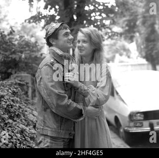 Romanian actor Radu Gheorghe during the filming of the movie "Mireasa ...