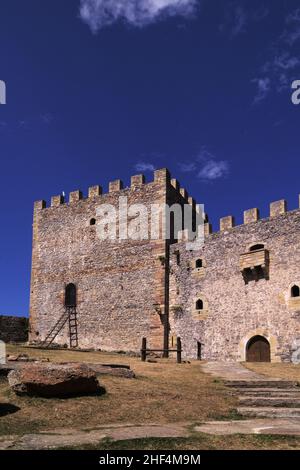 Castle of San Vicente de Argüeso, medieval fortification at the top of ...