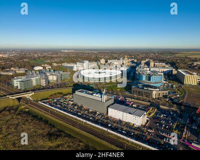 Stock Aerial picture of the Cambridge Biomedical Campus which includes ...