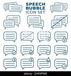 Speech Bubble Communication Chat - Vector Illustration Icon Stock ...