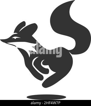 Running fox icon. Cartoon of running fox vector icon for web design ...