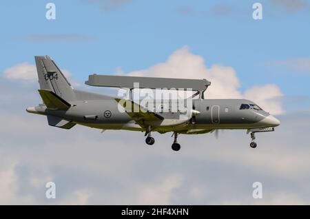 The Saab 340 AEW&C is a Swedish airborne early warning and control (AEW ...