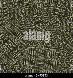 Grunge sepia random geometric dyed seamless texture material. Irregular ...