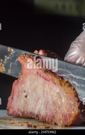 meat with the name of "cupim", hump steak, cut of beef from the upper ...