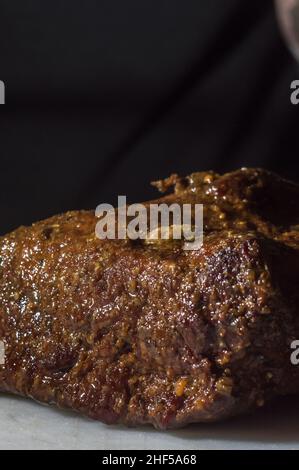 meat with the name of "cupim", hump steak, cut of beef from the upper ...
