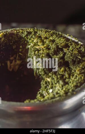 chimarrão, a hot drink from South America, in countries like Urugauy ...