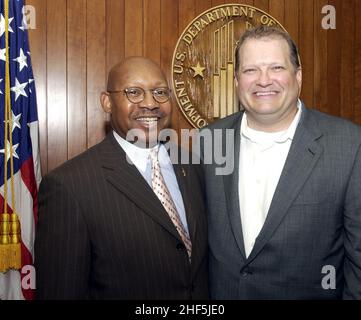 Secretary Alphonso Jackson with Drew Carey. Secretary Alphonso Jackson ...