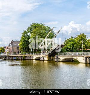 draw bridge in Harlingen, Netherlands Stock Photo - Alamy