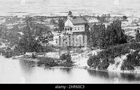 Saugatuck, Michigan or Singapore, Michigan Light House Stock Photo - Alamy