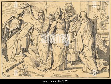 Alfred Rethel Another Dance of Death of the Year 1848 Plate Stock Photo ...
