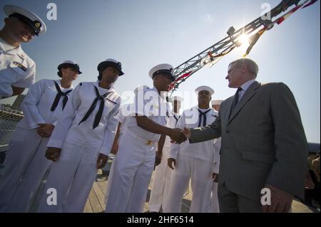 Secretary of the Navy Marks Navy Birthday Stock Photo - Alamy
