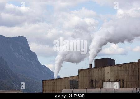 The Acroni steel plant in Jesenice, Slovenia, 16.10.2021 Stock Photo ...