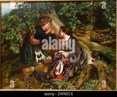 Scottish Lovers by Daniel Maclise, 1863, oil on canvas Chazen Museum of ...