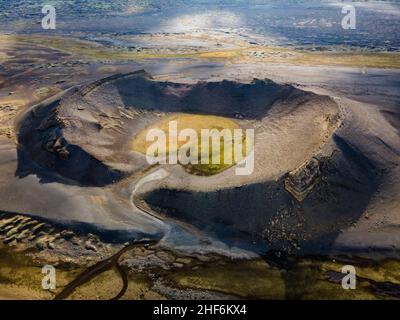 Volcano, crater, Hrossaborg, Iceland Stock Photo - Alamy