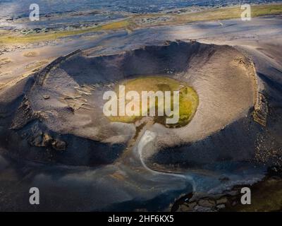 Volcano, crater, Hrossaborg, Iceland Stock Photo - Alamy