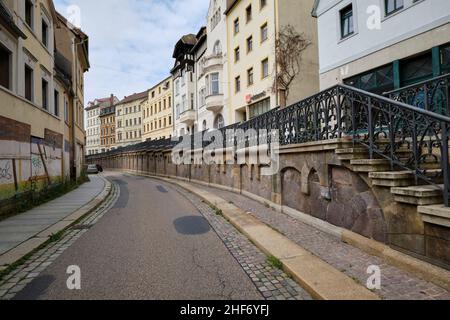 Historic old town of the Skatstadt Altenburg, Thuringia, Germany Stock ...