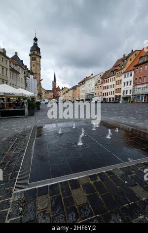 Historic old town of the Skatstadt Altenburg, Thuringia, Germany Stock ...