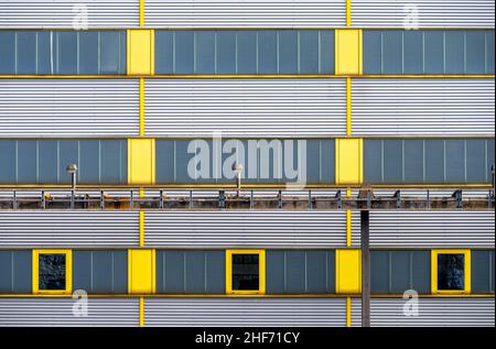 Lock, yellow windows Stock Photo - Alamy