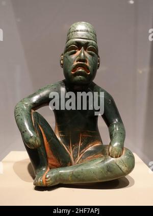 Olmec seated ruler in ritual pose. Highland Olmec Culture. Middle ...