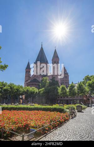 Germany, Rhineland-Palatinate, Mainz, St. Martin's Cathedral Stock ...