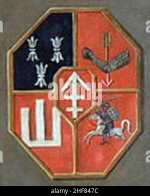 Sapiehi, Pahonia. Сапегі, Пагоня (1709 Stock Photo - Alamy