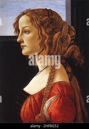 Sandro Botticelli, Portrait of a Young Woman, late 15th century ...
