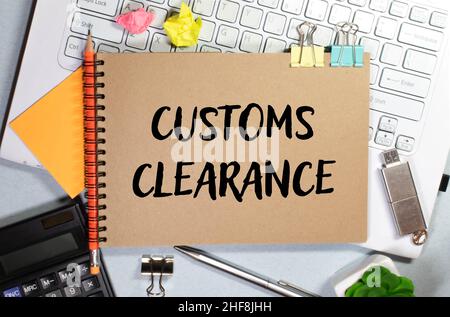 Customs Declaration Form Invoice Freight Parcel Concept Stock Photo - Alamy