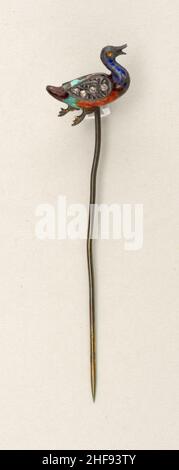 Scarf pin with duck Stock Photo - Alamy