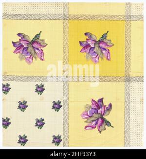 Scarf Sample (France), mid-19th century Stock Photo - Alamy