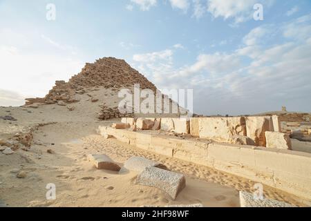 The 5th Dynasty Pyramid of Sahure at Abu Sir, Egypt Stock Photo - Alamy