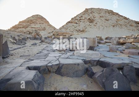 The 5th Dynasty Pyramid Complex of Abu Sir, Egypt Stock Photo - Alamy
